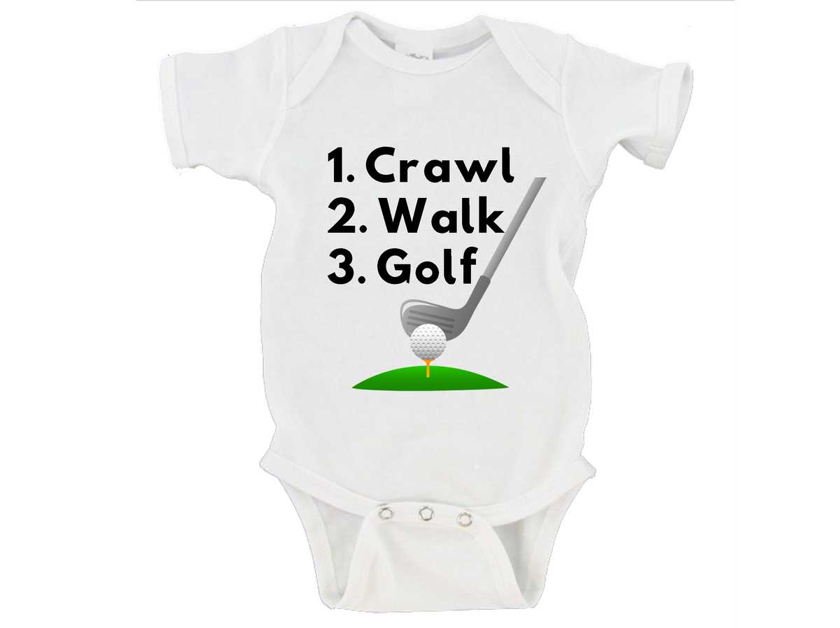 Crawl Walk Golf Gerber Onesie ® – Forever Little One