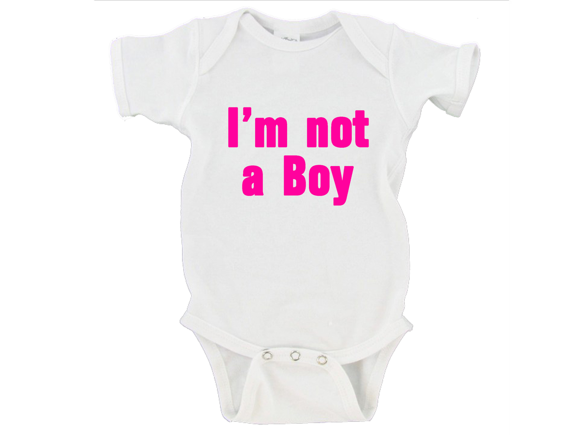 I'm Not A Boy Gerber Onesie ® – Forever Little One